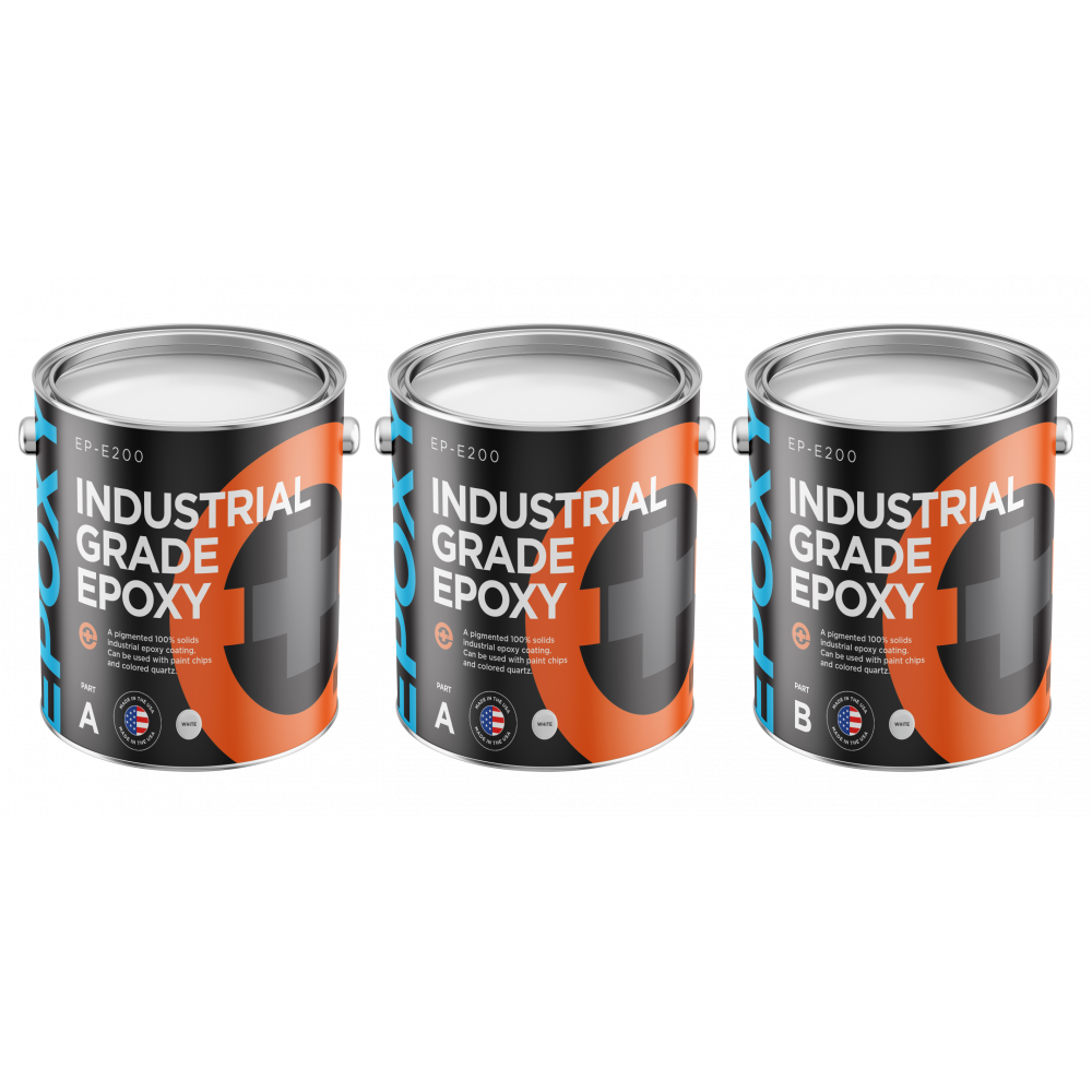 White - 3 Gal Kit (300-450sf/kit) Solid Color Epoxy | Epoxy Plus LLC