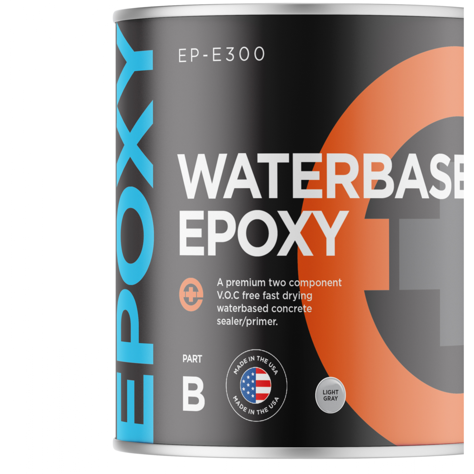 Light Grey Water-Based Epoxy Kit - 5 Gallons (1600-2000SF/Kit)
