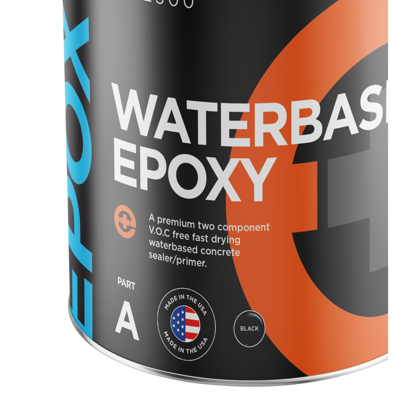 Black Designer Metallic Epoxy Primer 1.25 Gal Kit | Epoxy Plus LLC