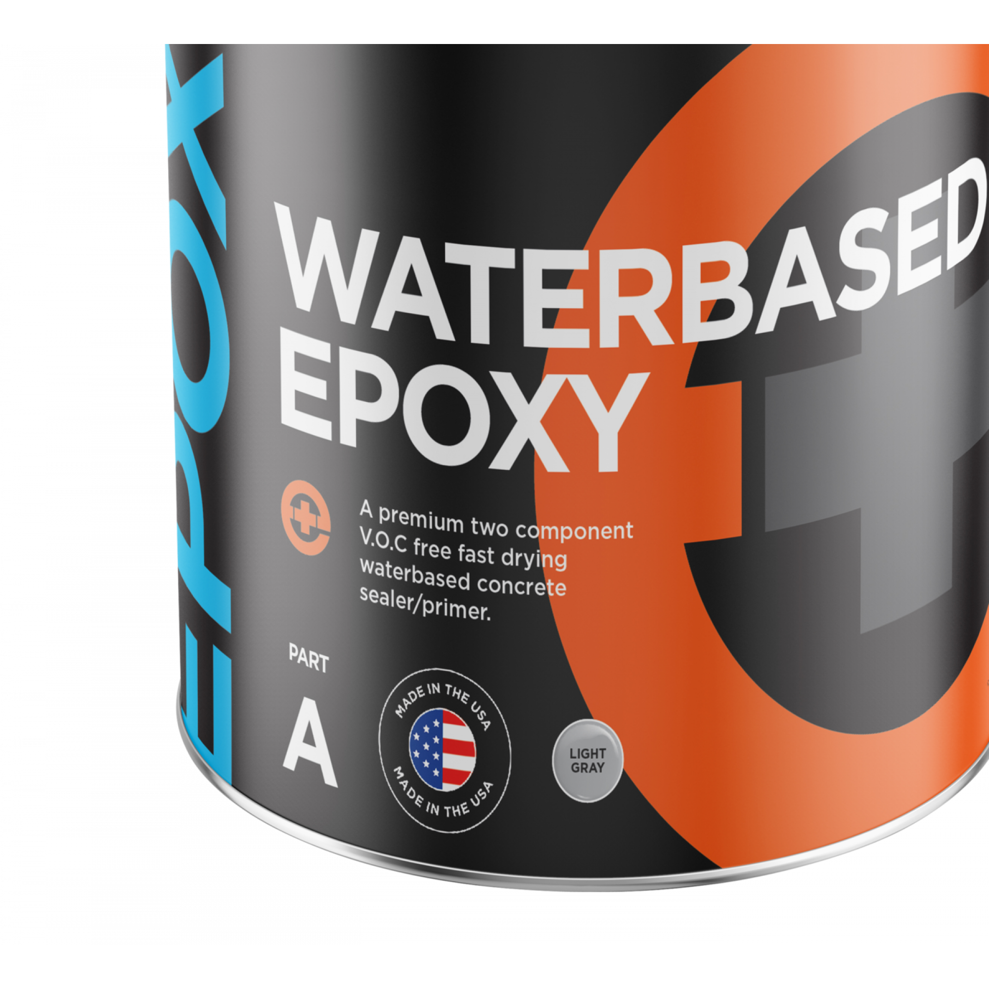 Light Grey Water-Based Epoxy Kit - 1.25 Gallons (400-500SF/Kit)
