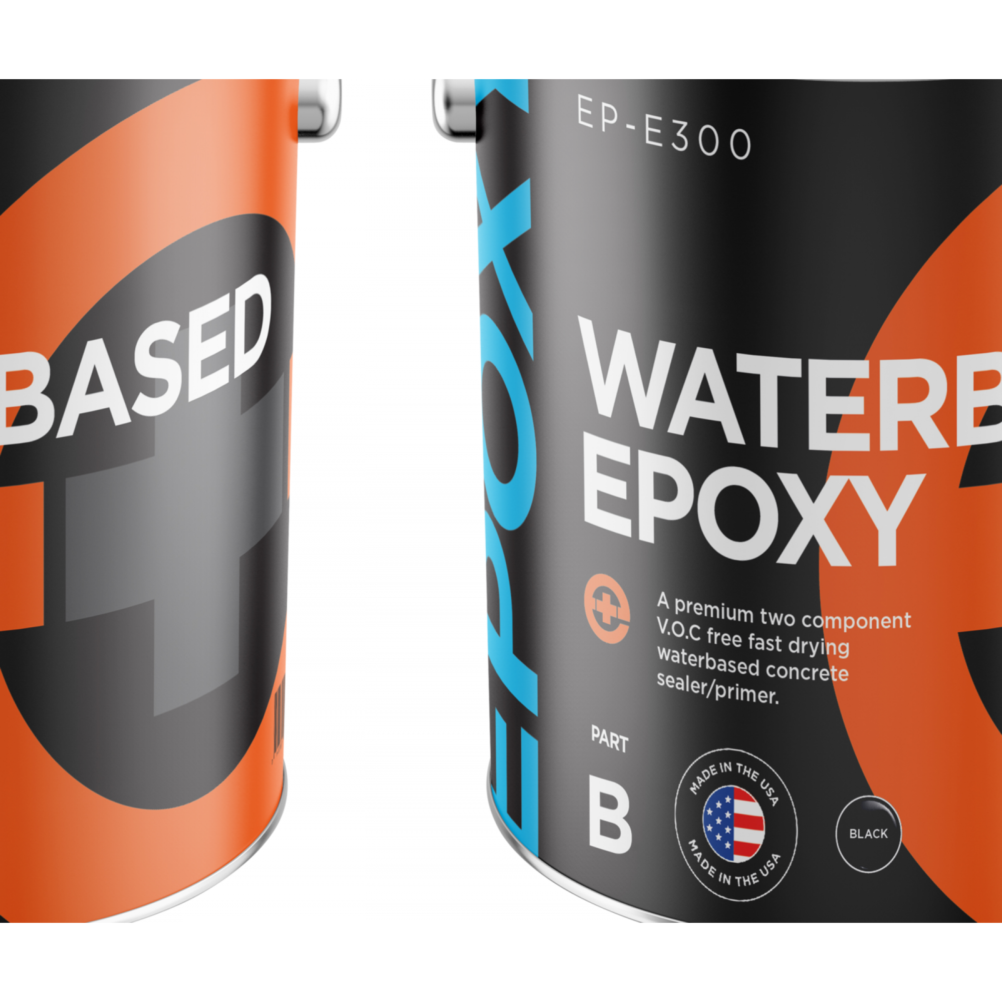 Black Designer Metallic Epoxy Primer 1.25 Gal Kit | Epoxy Plus LLC