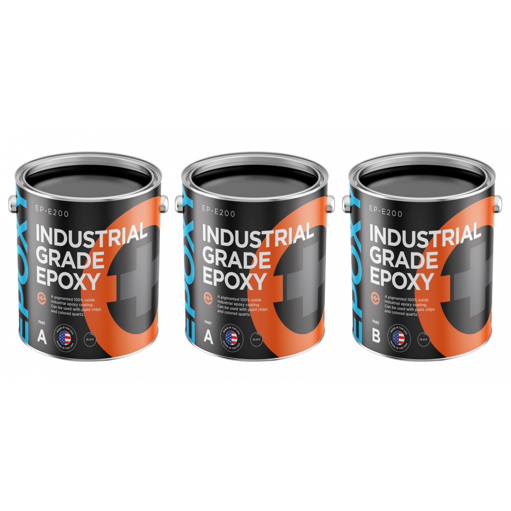 Black 3-Gal Kit | Premium Solid Color Epoxy | Epoxy Plus LLC
